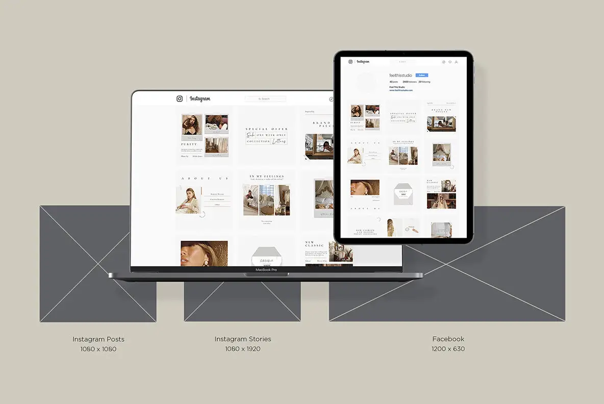 Purity Social Media Pack Graphics - YouWorkForThem