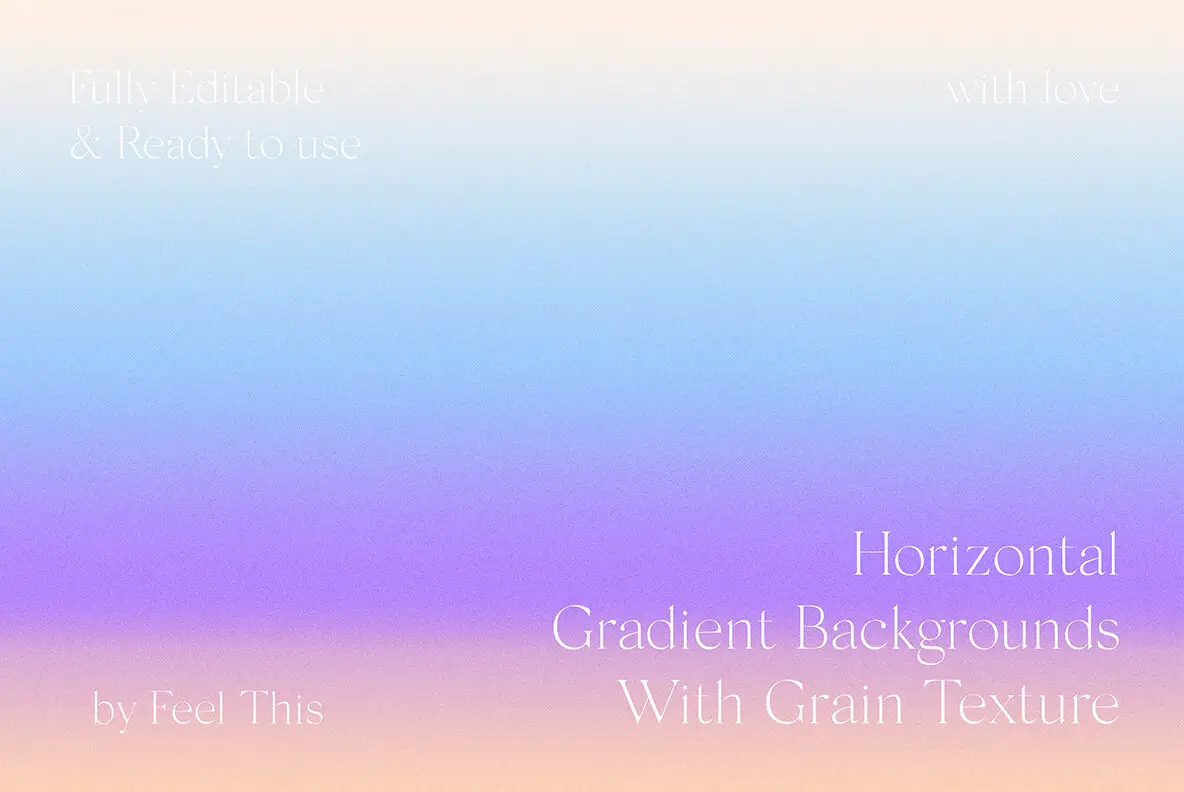 Horizontal Grainy Gradient Textures Backgrounds II Gradients ...