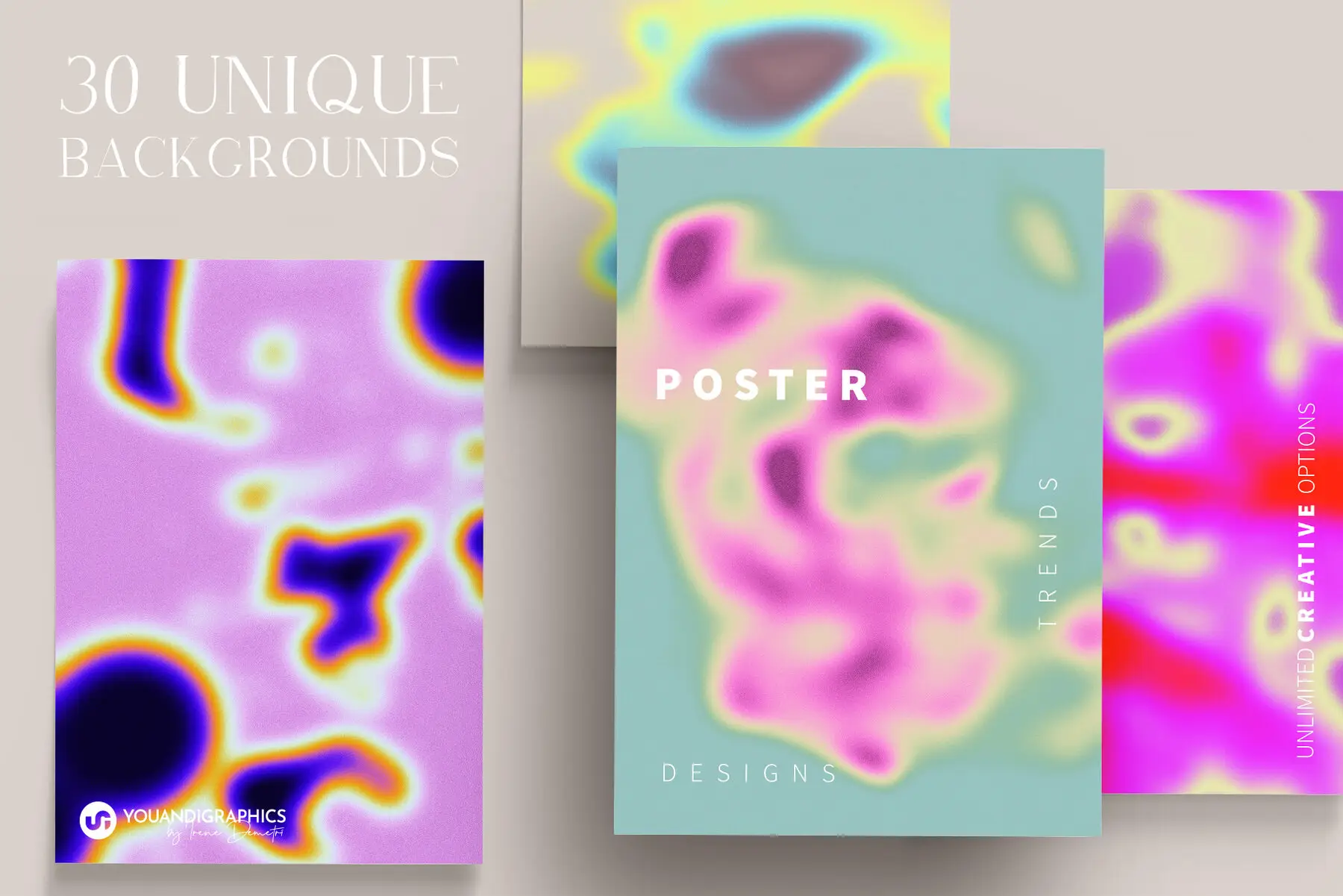 Heatmap Grainy Gradient Backgrounds Graphics - YouWorkForThem