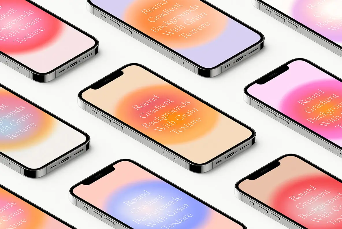 Round Circle Gradient Textures Backgrounds Graphics - YouWorkForThem