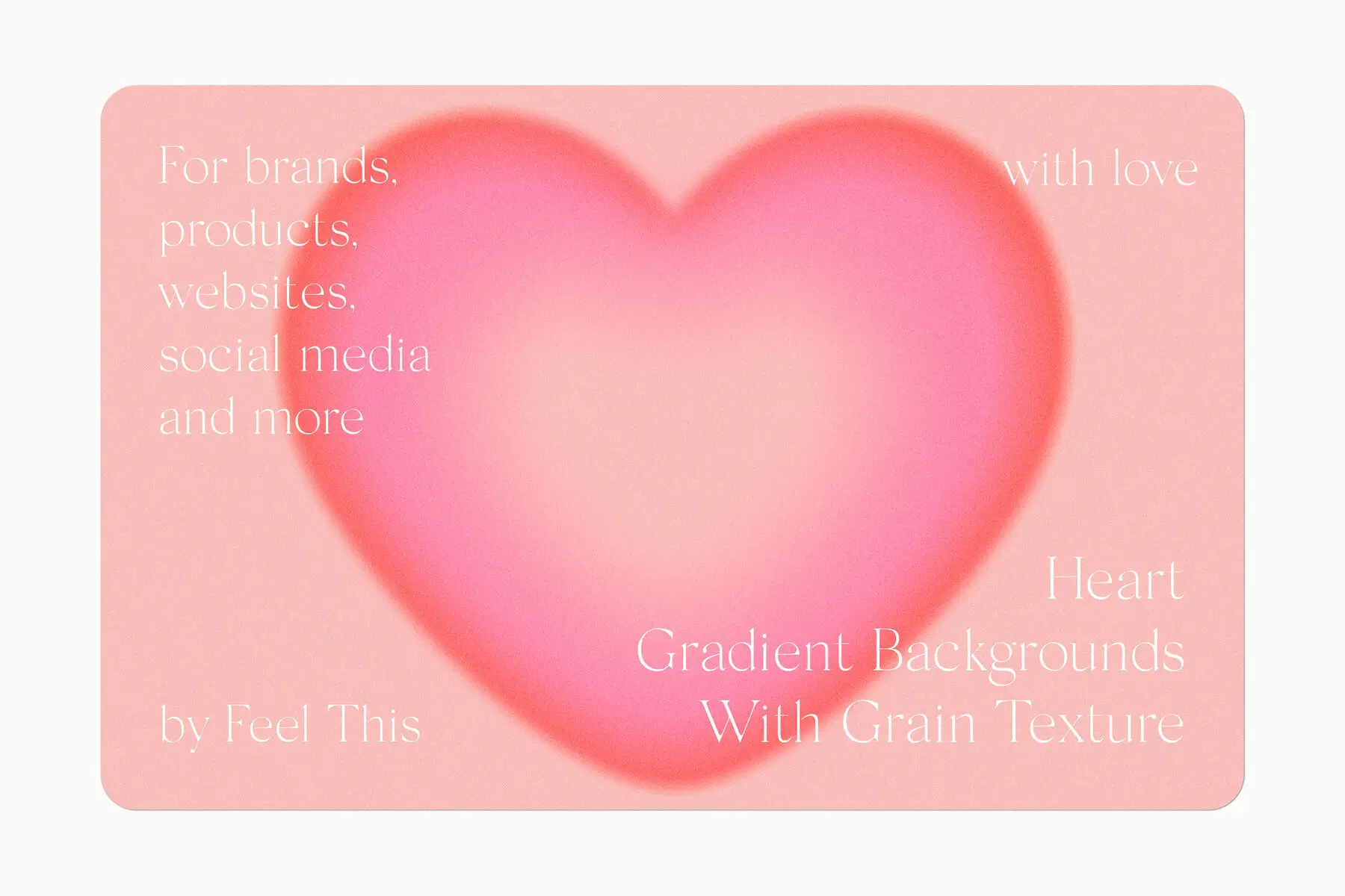 Heart Grainy Gradient Textures Backgrounds Graphics - YouWorkForThem