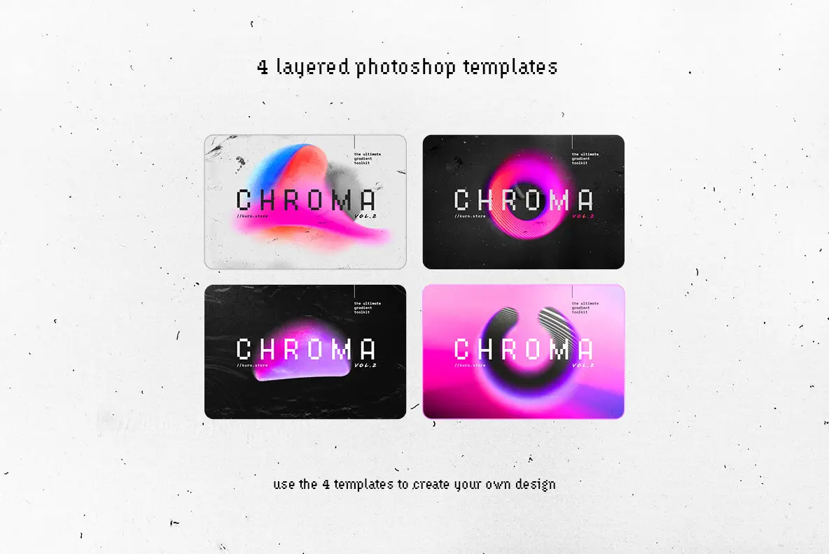 Chroma Grainy Gradient Textures Vol.2 Graphics - YouWorkForThem