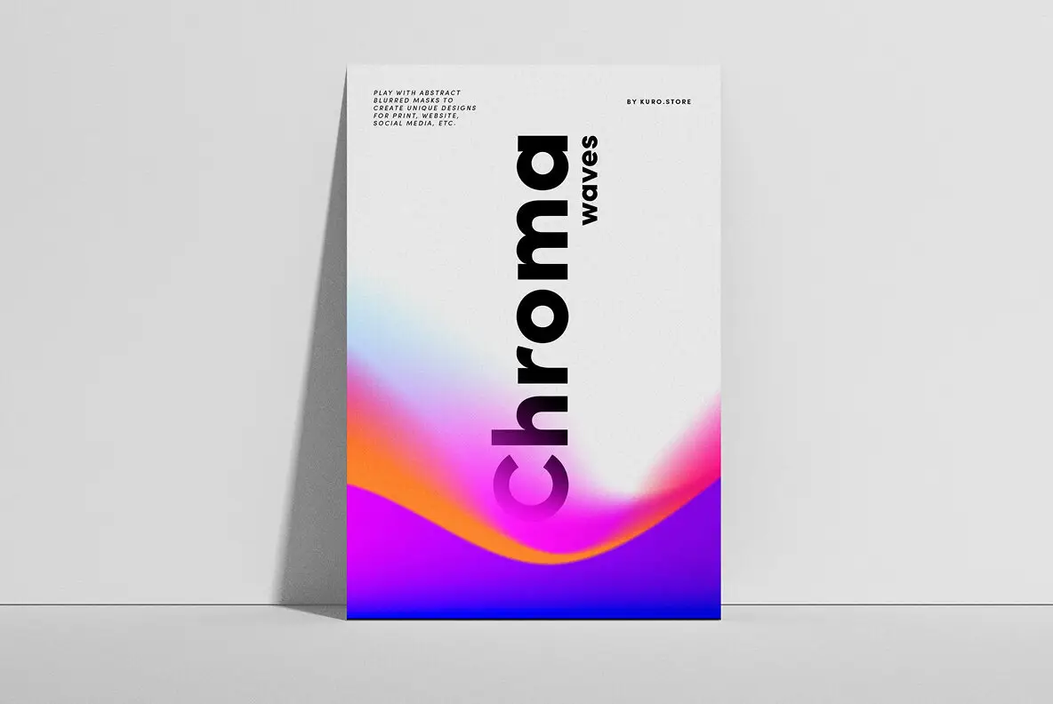 Chroma Grainy Gradient Waves Graphics - YouWorkForThem