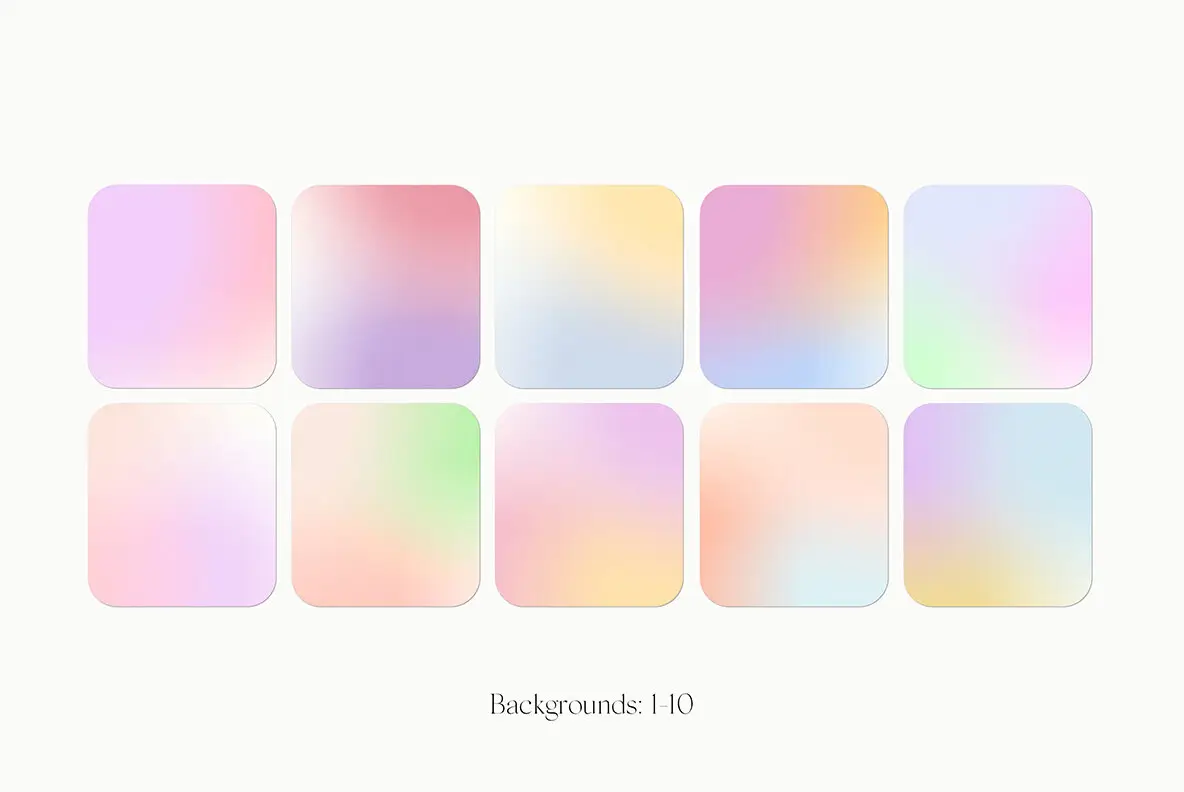 Pastel Grainy Gradient Textures Backgrounds Graphics - YouWorkForThem