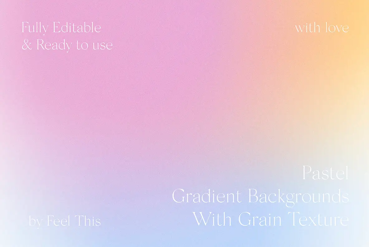 Pastel Grainy Gradient Textures Backgrounds Graphics - YouWorkForThem