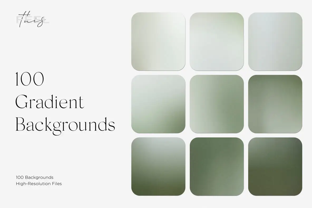 100 Green Gradient Backgrounds Textures Graphics - YouWorkForThem