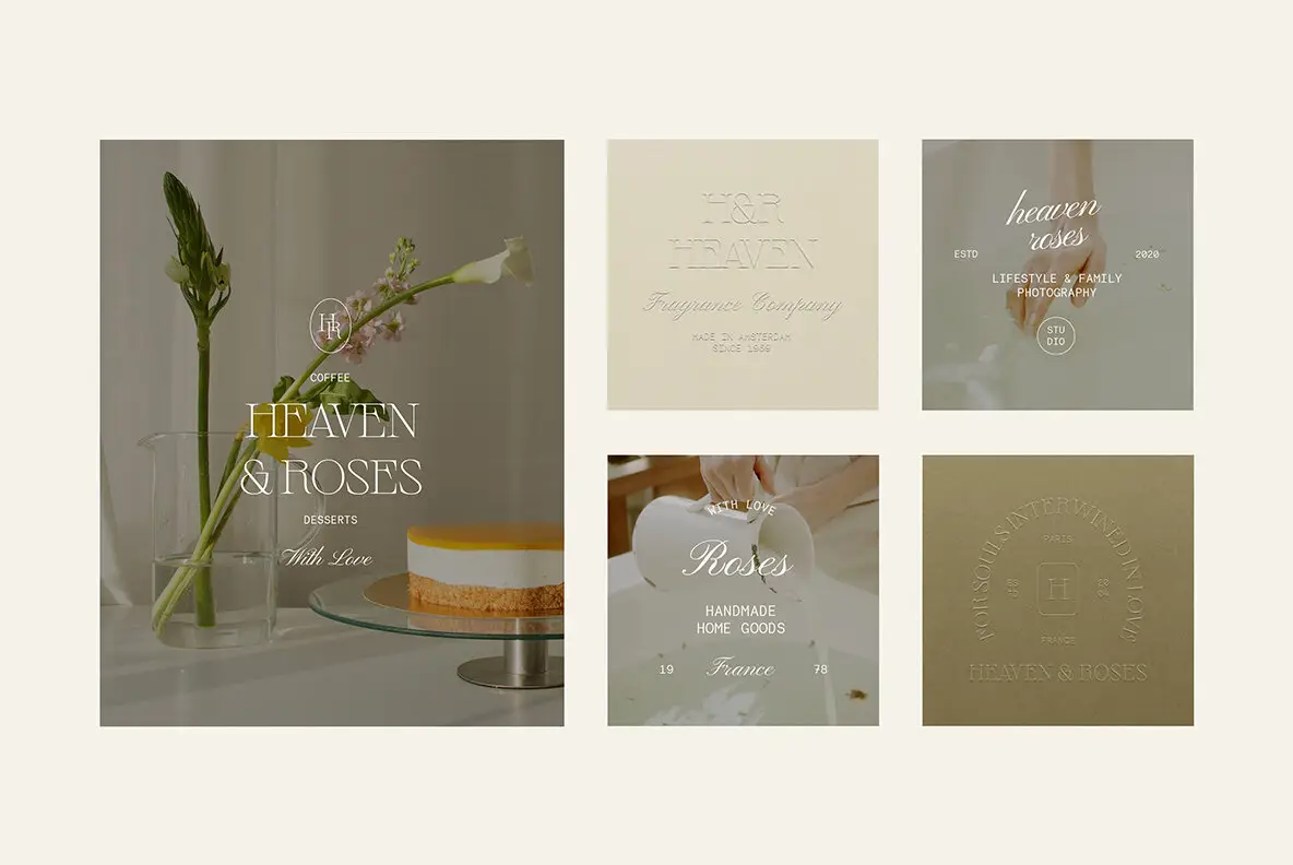 Heaven Minimal Logo Kit Logos - YouWorkForThem