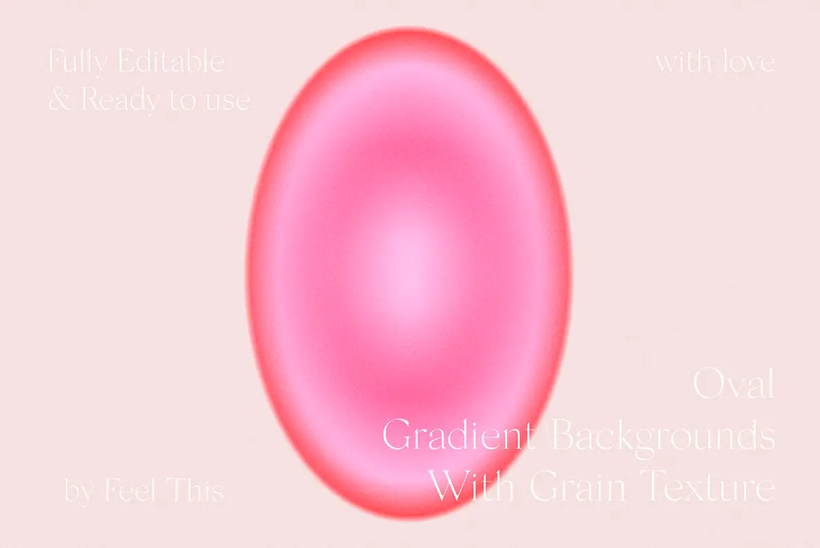 Oval Grainy Gradient Textures Backgrounds Graphics - YouWorkForThem