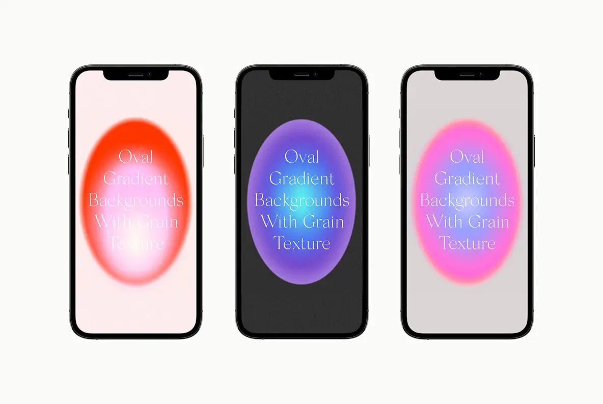 Oval Grainy Gradient Textures Backgrounds Graphics - YouWorkForThem