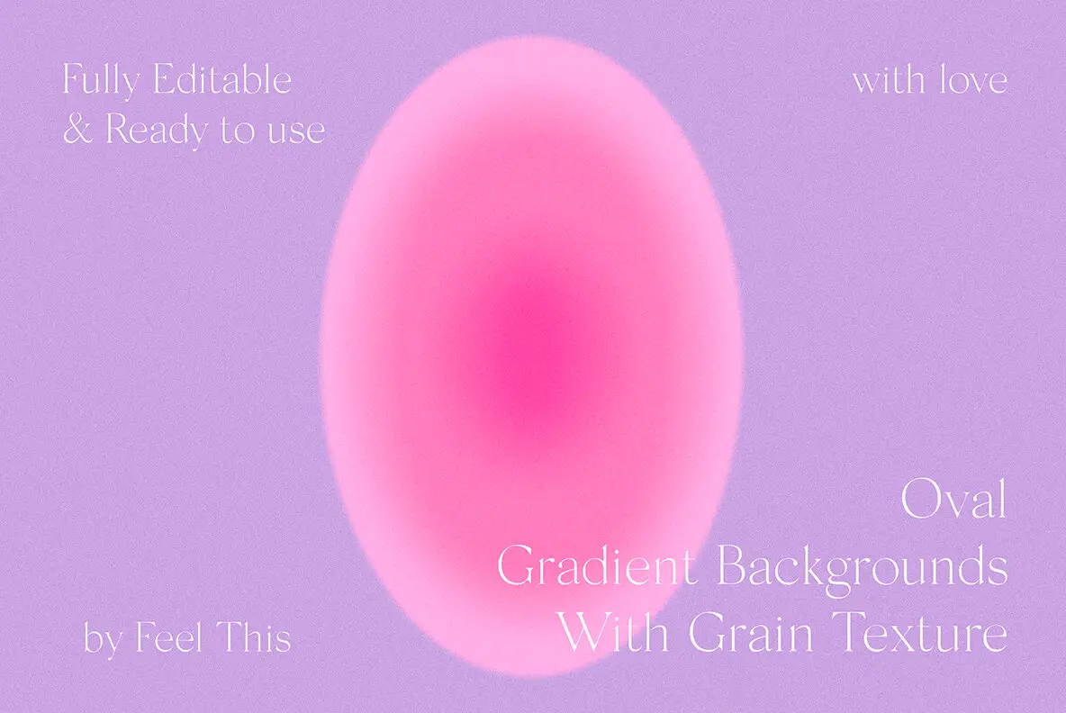 Oval Grainy Gradient Textures Backgrounds Graphics - YouWorkForThem