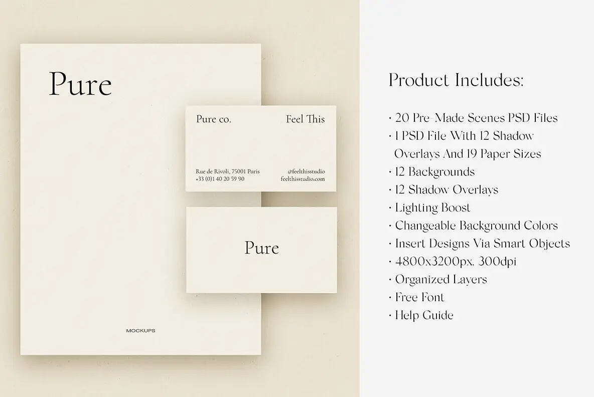 Pure Paper Mockup Scene Creator Graphics - YouWorkForThem