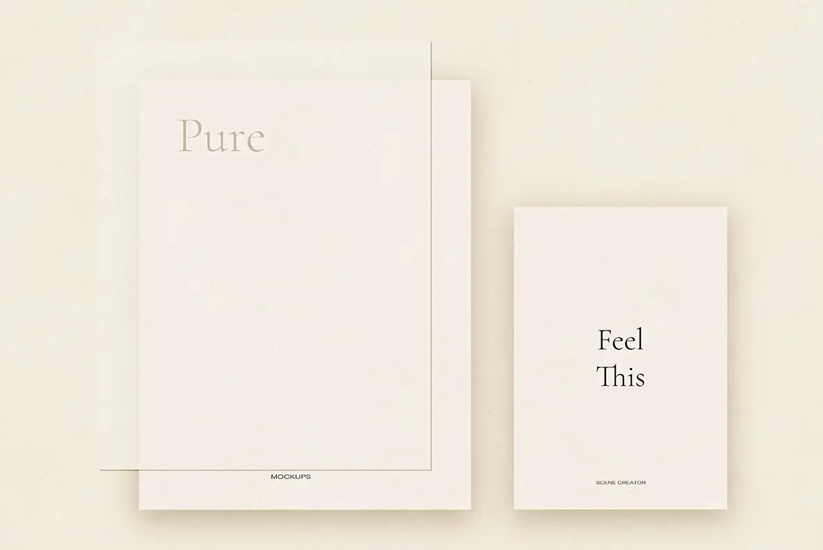 Pure Paper Mockup Scene Creator Graphics - YouWorkForThem