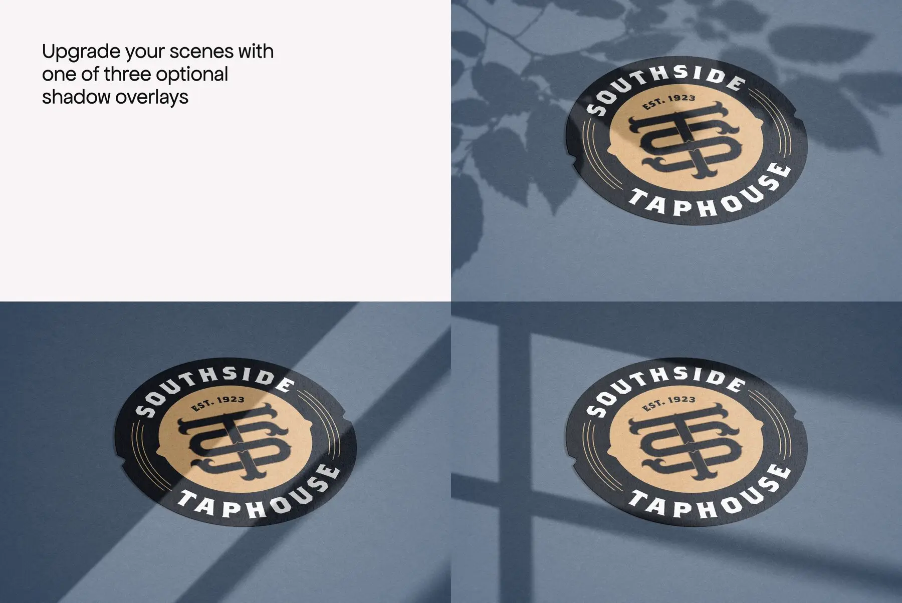 Custom Shape Coaster Mockup Graphics - YouWorkForThem