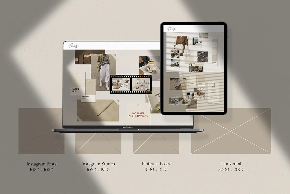 Realistic Mood Board Mockups lV Graphics - YouWorkForThem