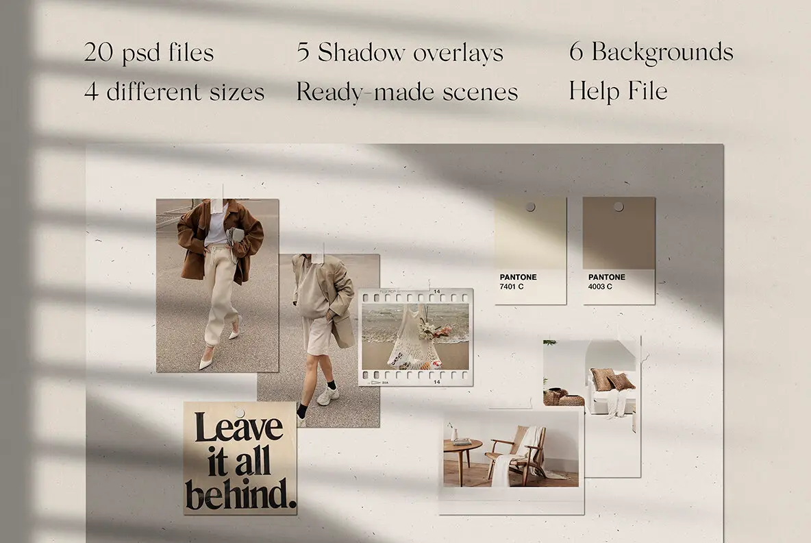 Realistic Mood Board Mockups lV Graphics - YouWorkForThem