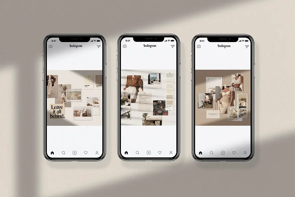Realistic Mood Board Mockups lV Mockups - YouWorkForThem
