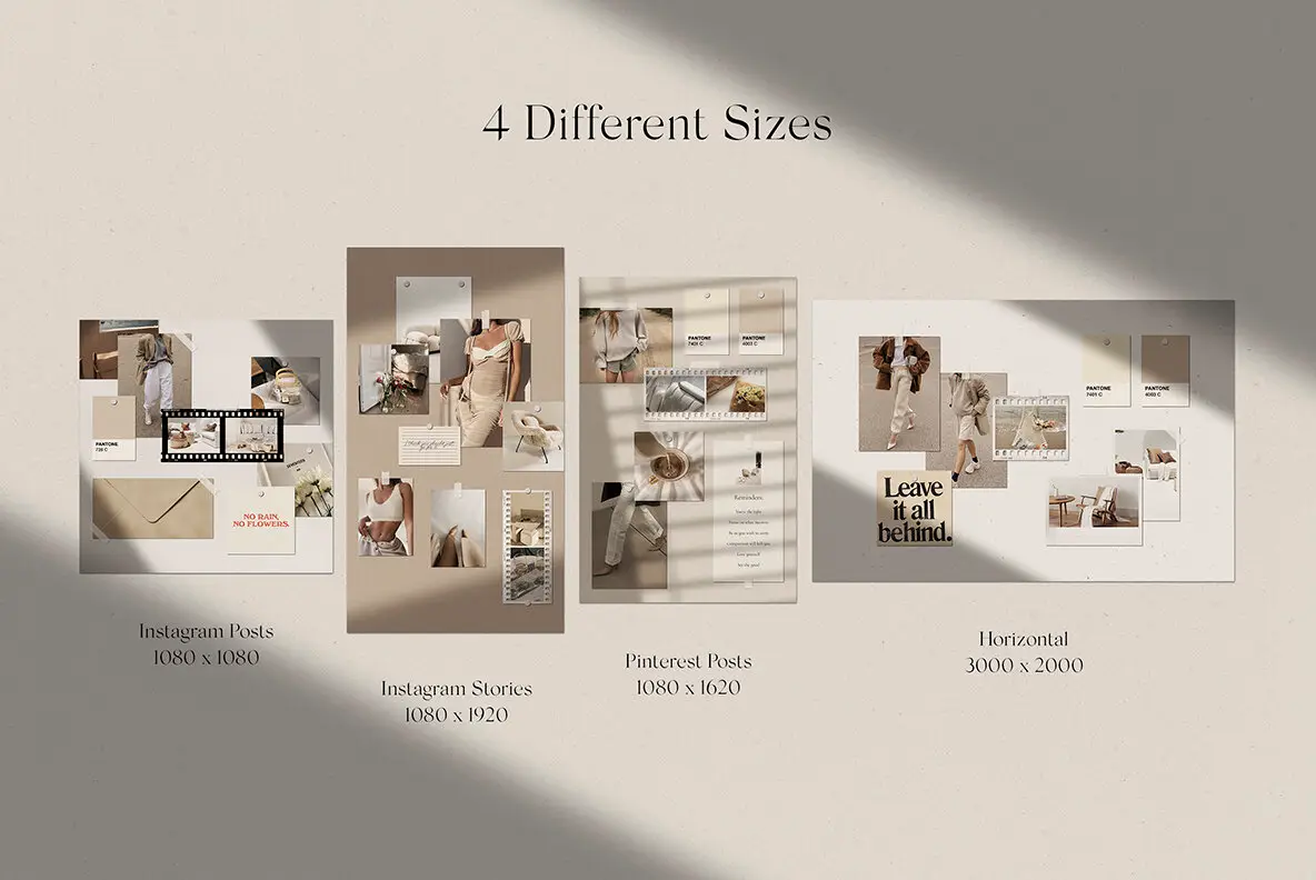 Realistic Mood Board Mockups lV Mockups - YouWorkForThem