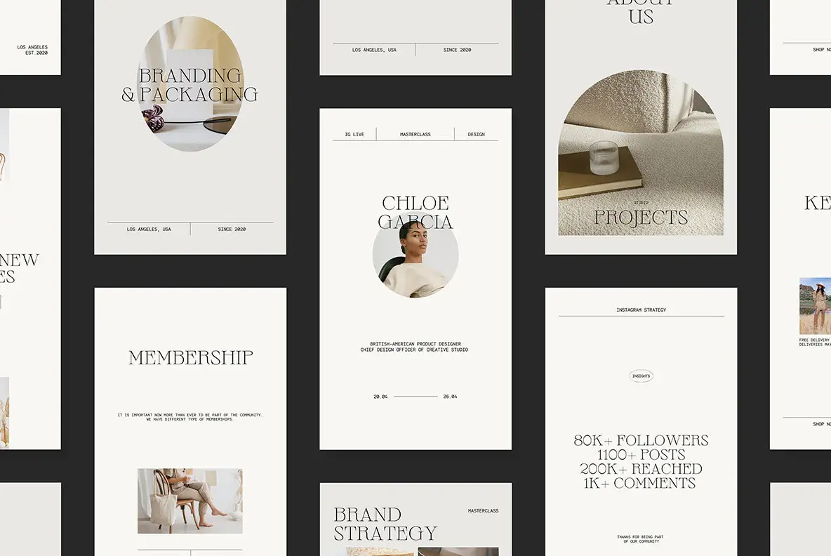 Heaven Instagram Social Media Pack Canva PS Instagram - YouWorkForThem