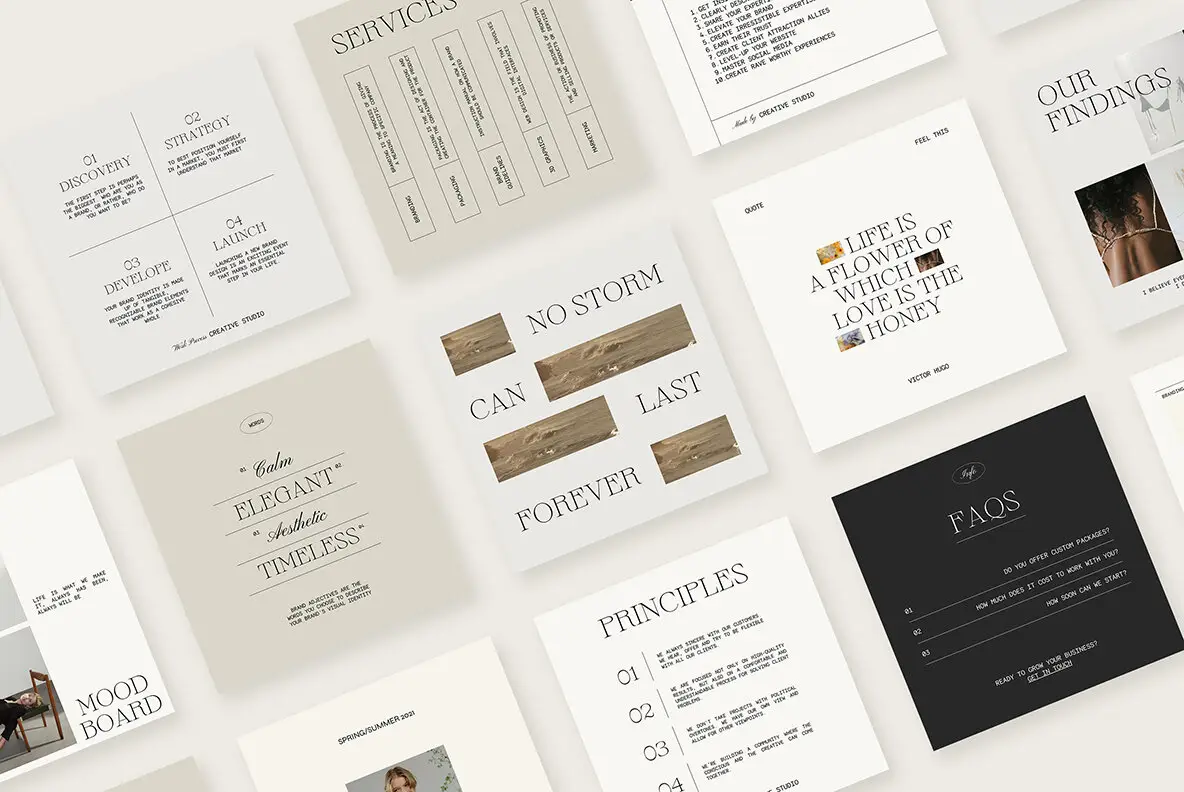 Heaven Instagram Social Media Pack Canva PS Instagram - YouWorkForThem