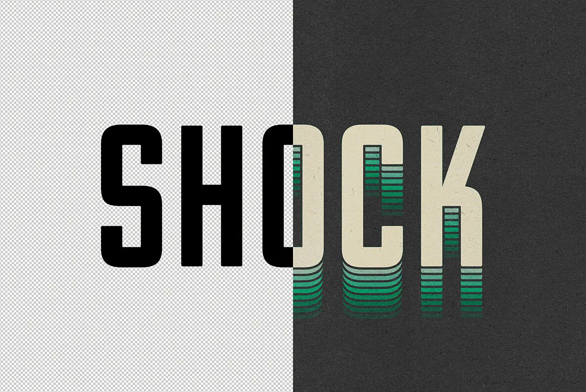 Layered Text Effect - YouWorkForThem