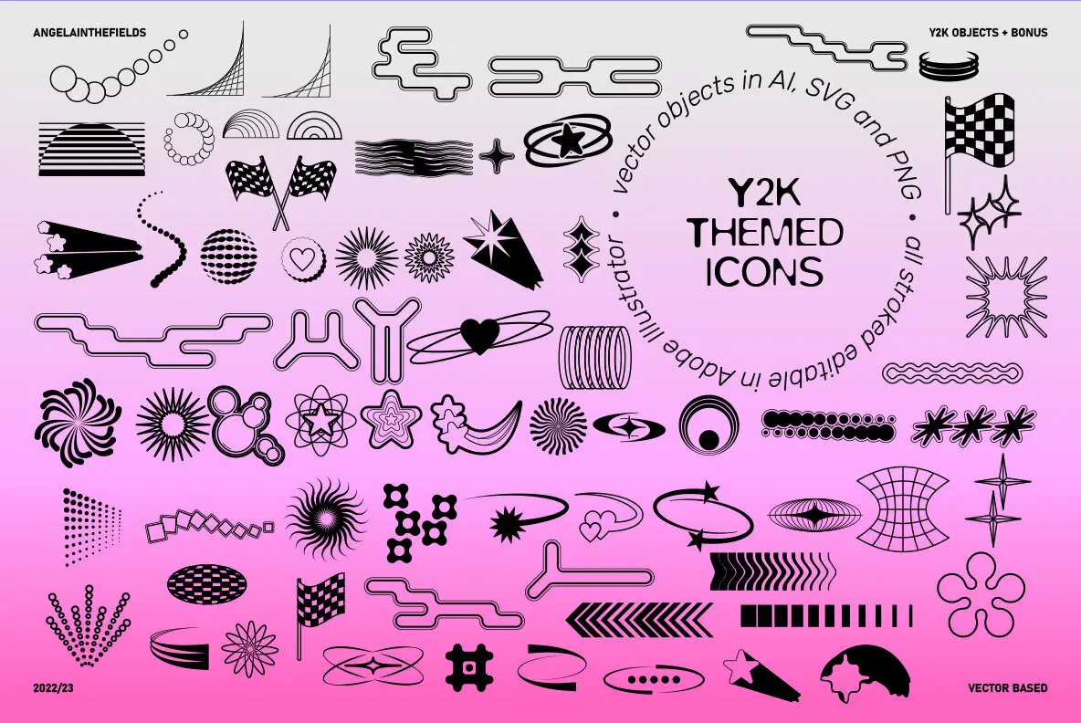 Y2K Library Graphics - YouWorkForThem