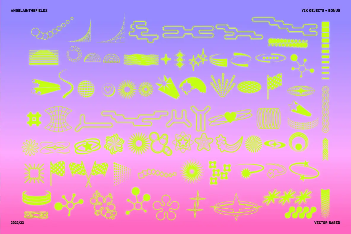 Y2K Library Graphics - YouWorkForThem