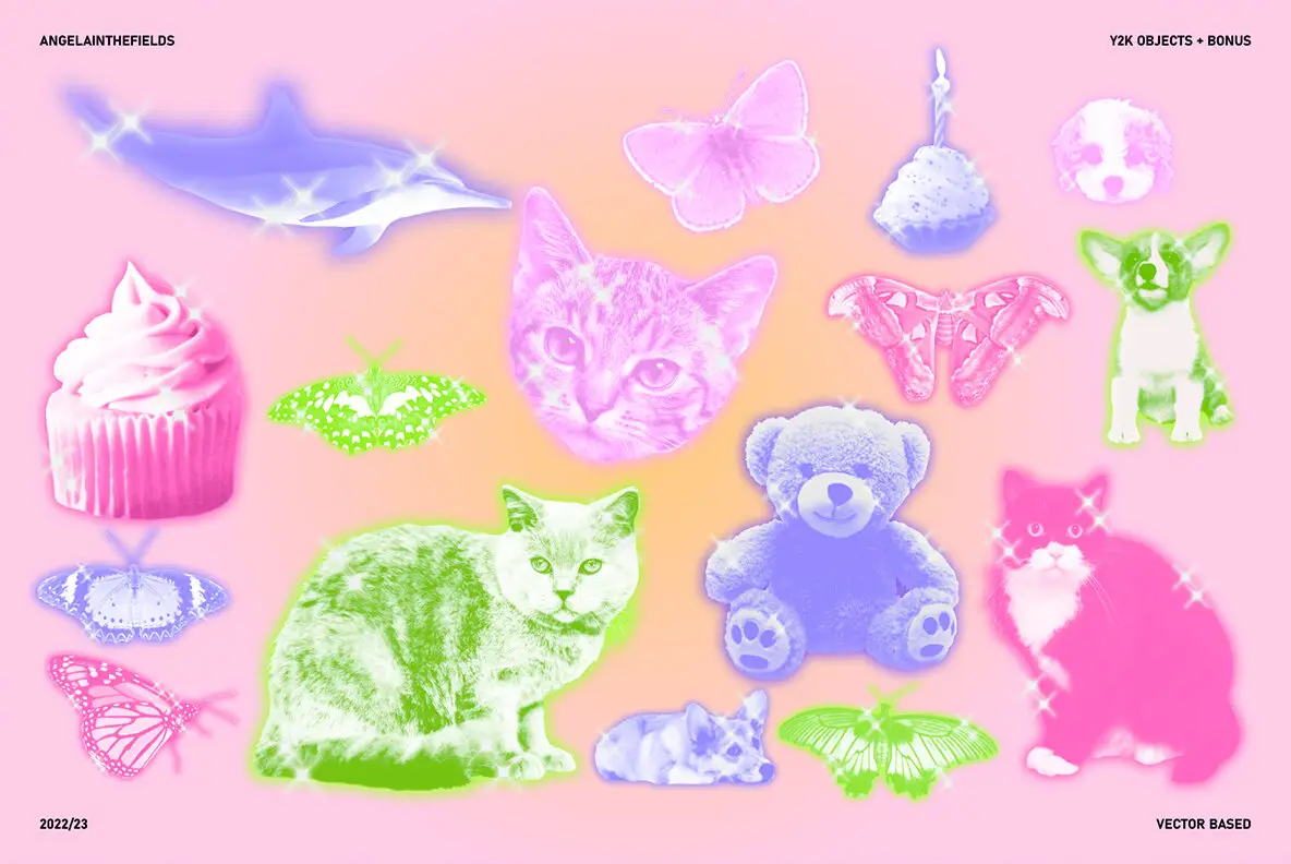 Y2K Library Graphics - YouWorkForThem