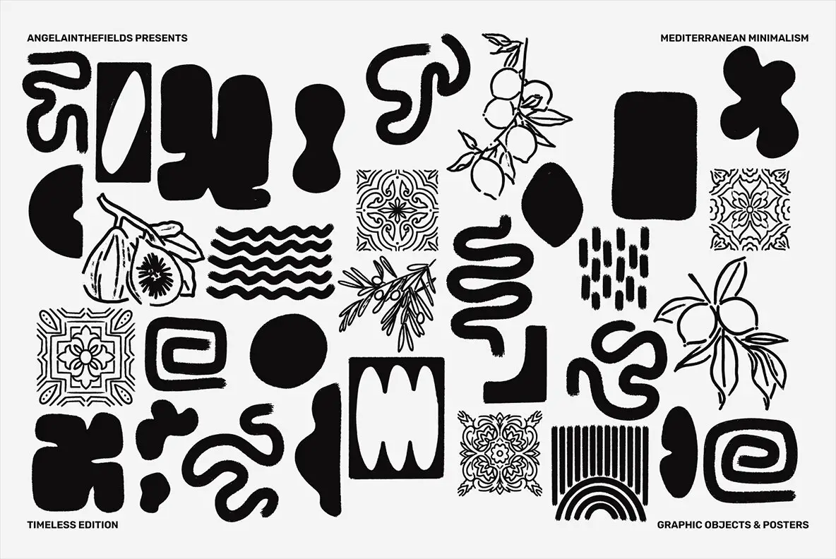 Mediterranean Minimalism Illustrations - YouWorkForThem
