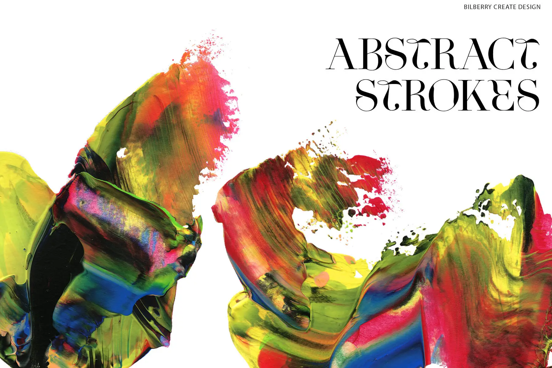 Trendy Mess Abstract Strokes Graphics - YouWorkForThem