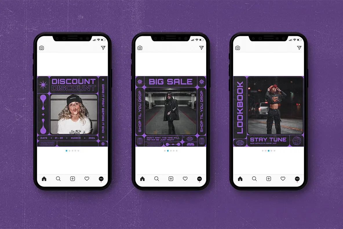Pandora - Instagram Template Instagram - YouWorkForThem