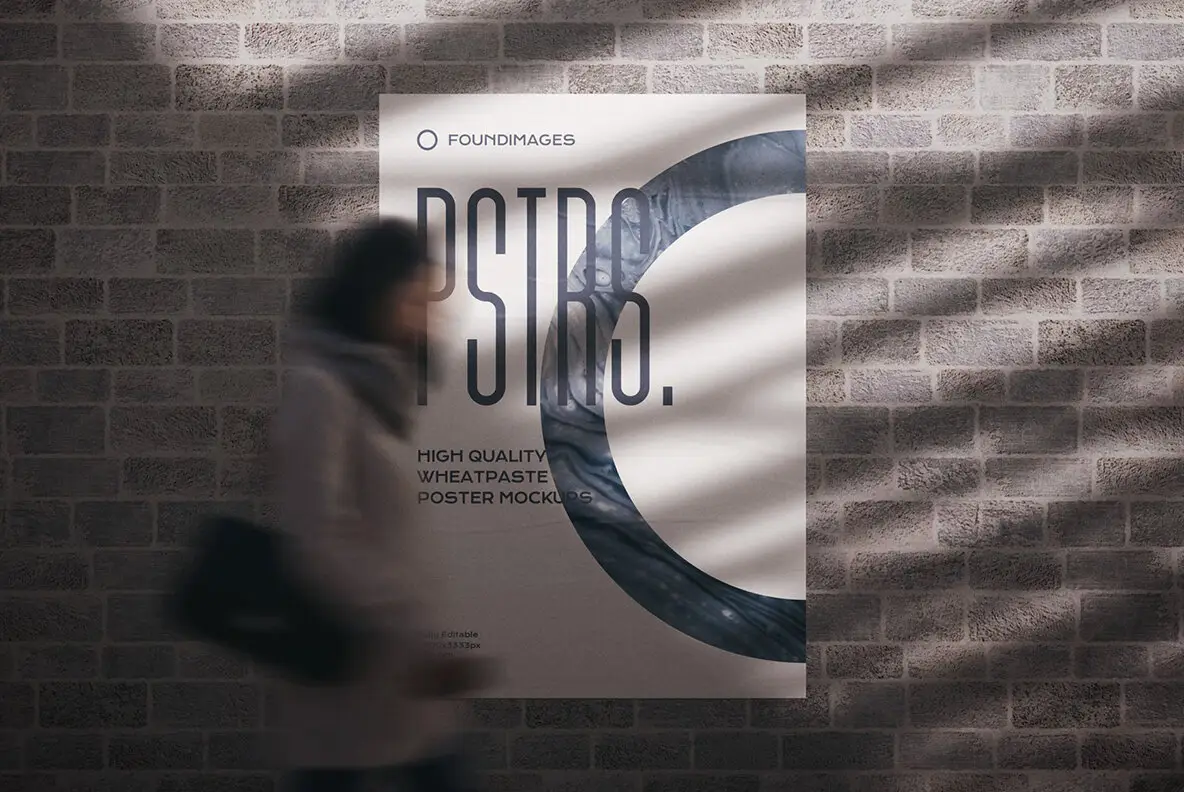 50 Poster Mockup Bundle Glued Paper Graphics - YouWorkForThem