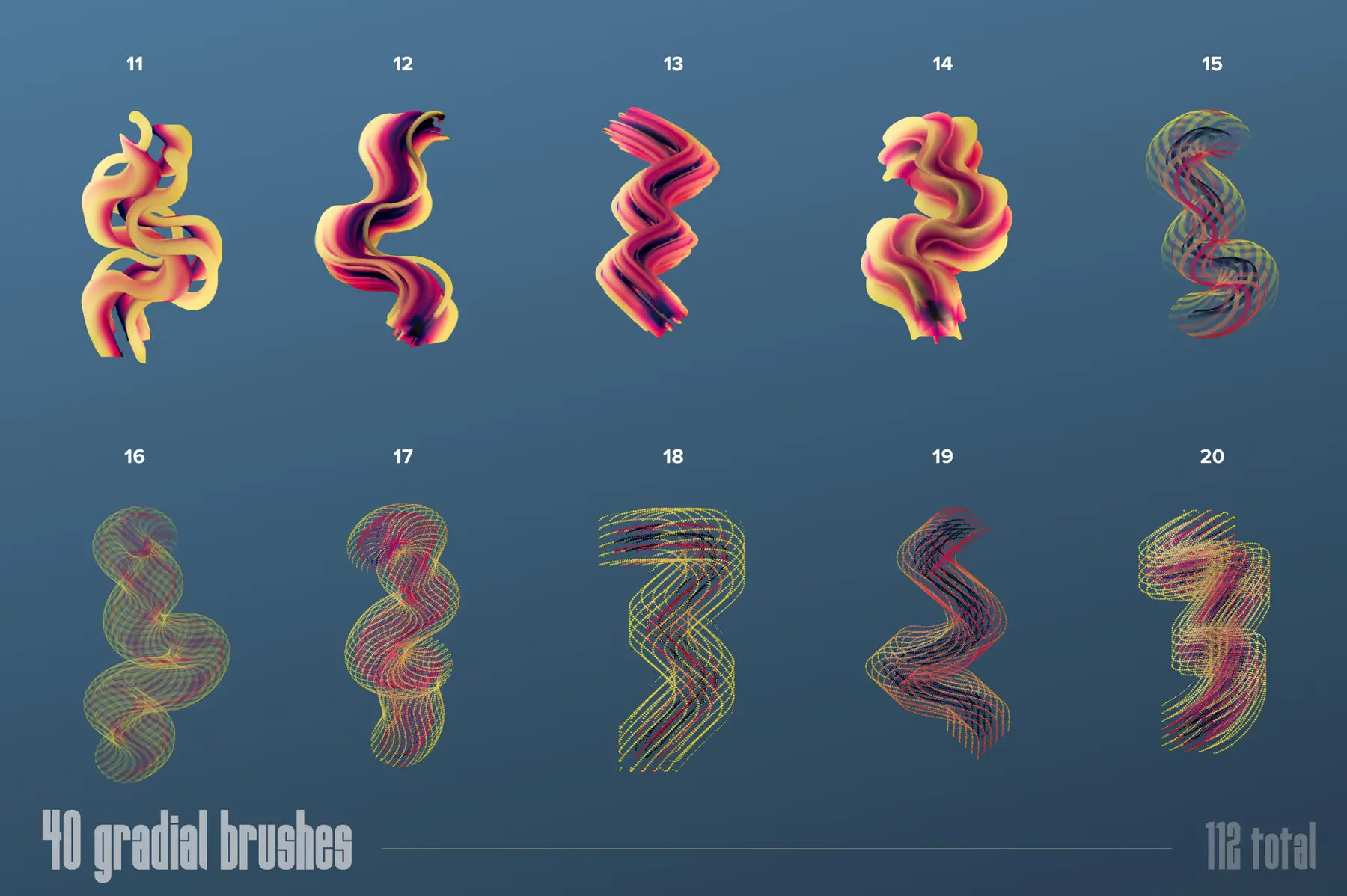 Multicolor Brush Bundle for Photoshop - YouWorkForThem