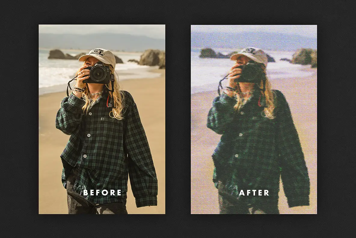 Retro Screen Photo Effect - YouWorkForThem