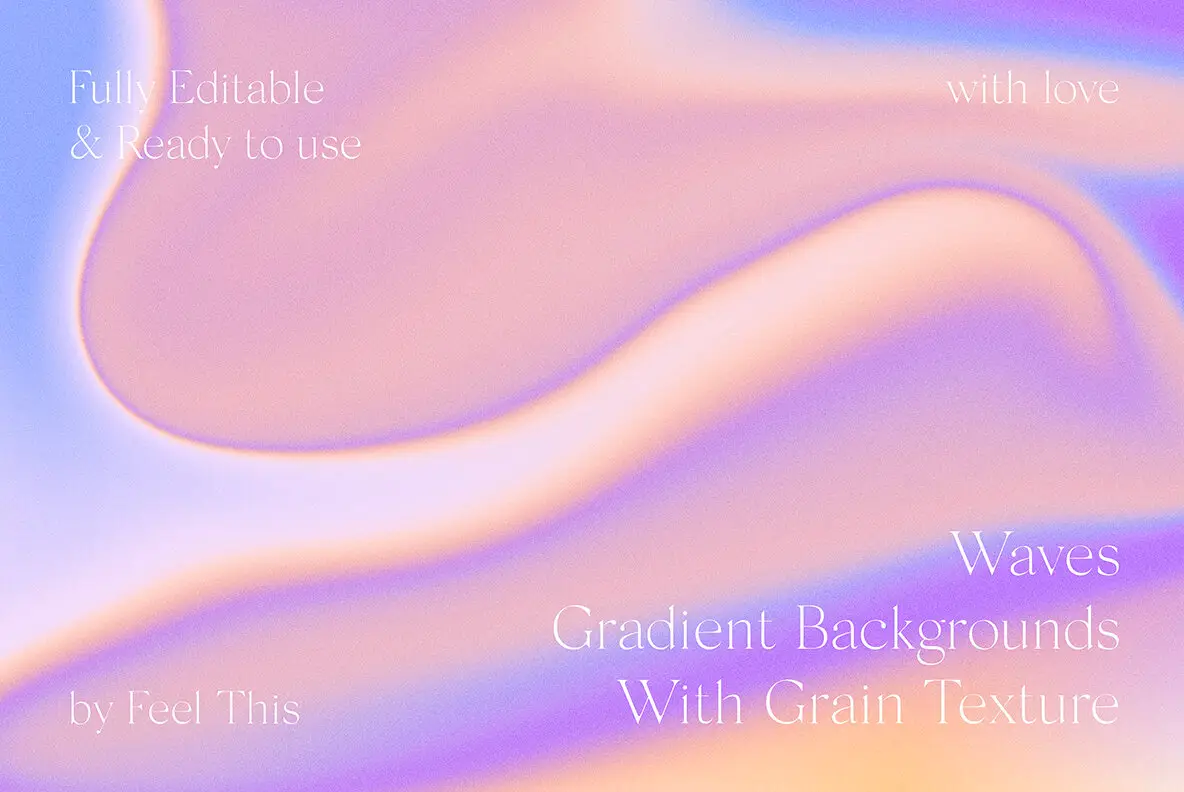 Waves Liquid Colorful Grainy Gradient Textures Backgrounds Graph ...