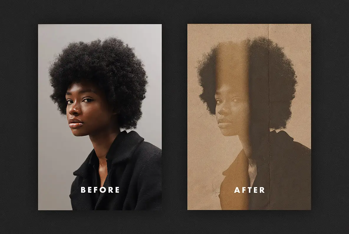 Craft Paper Photo Effect - YouWorkForThem