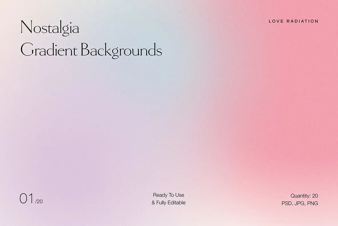 Nostalgia Abstract Pastel Grainy Gradient Backgrounds PSD Graphics ...