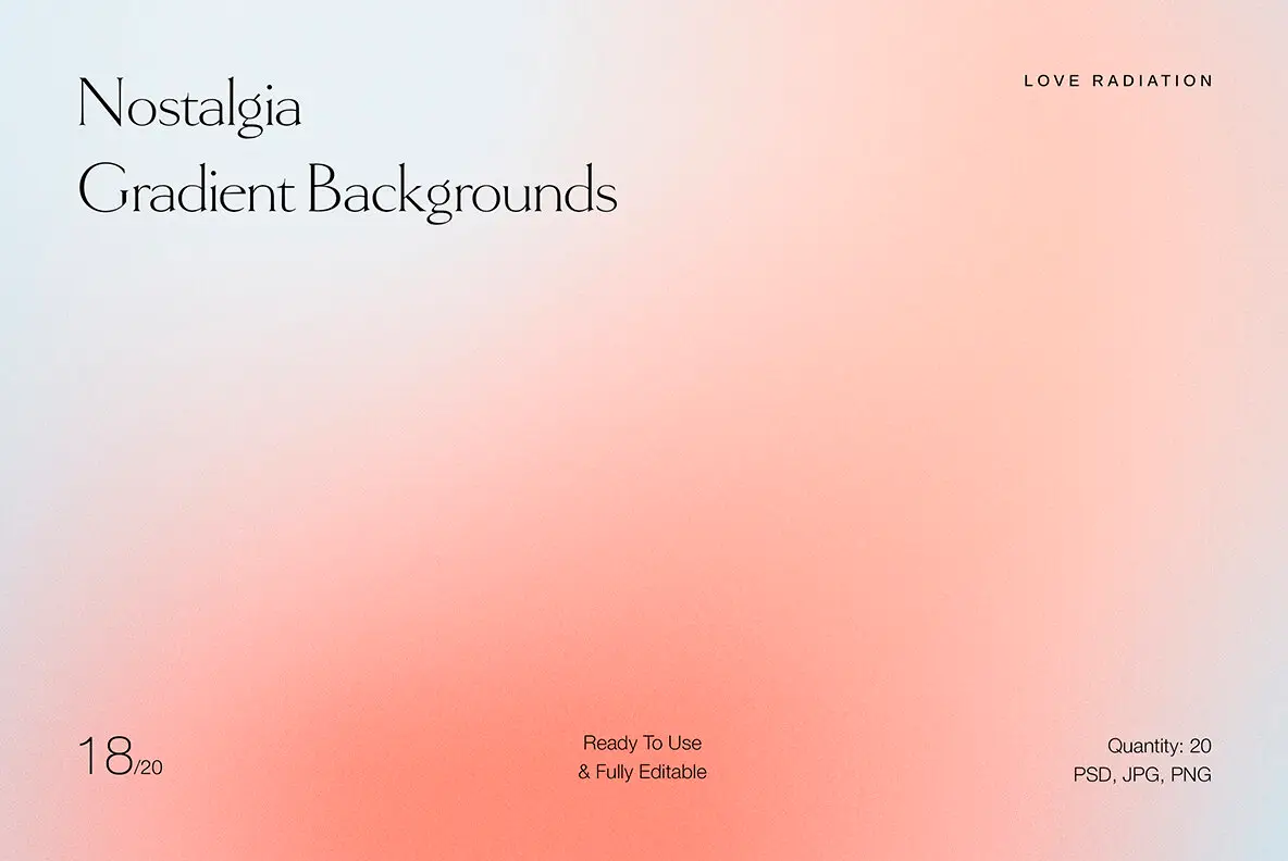 Nostalgia Abstract Pastel Grainy Gradient Backgrounds PSD Graphics ...