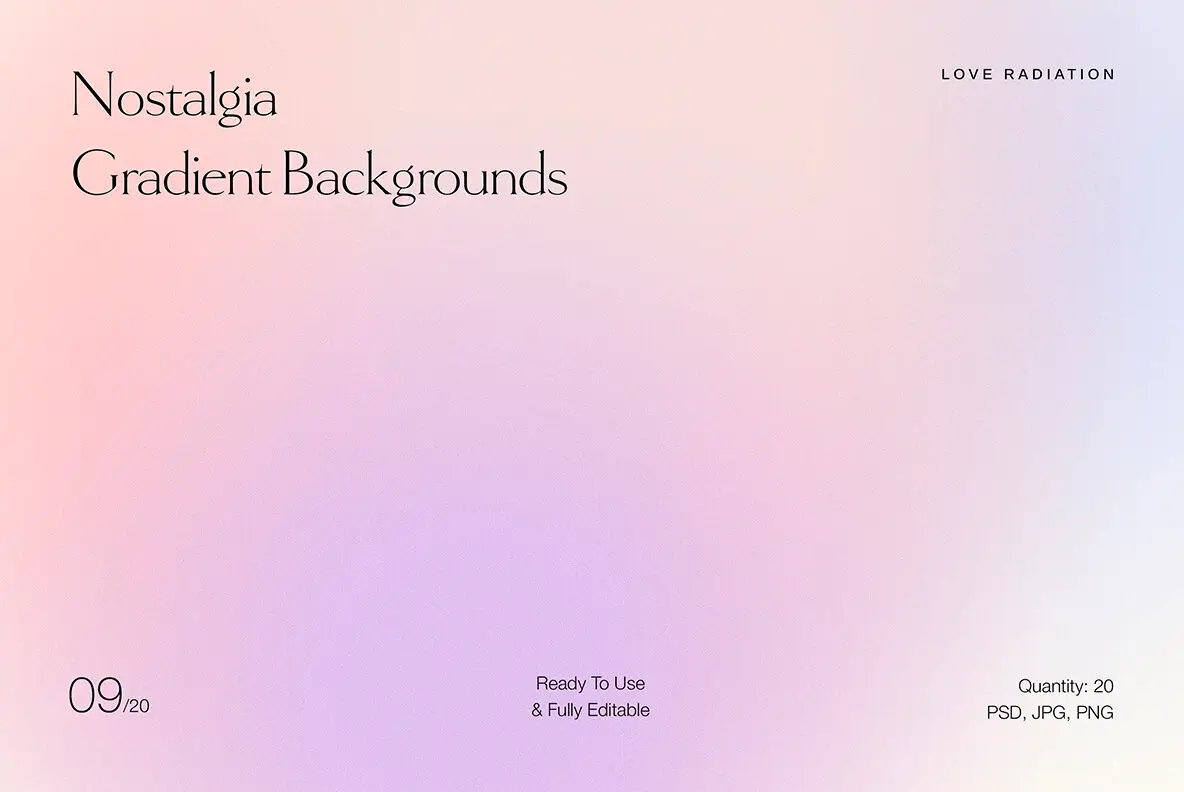 Nostalgia Abstract Pastel Grainy Gradient Backgrounds PSD Graphics ...