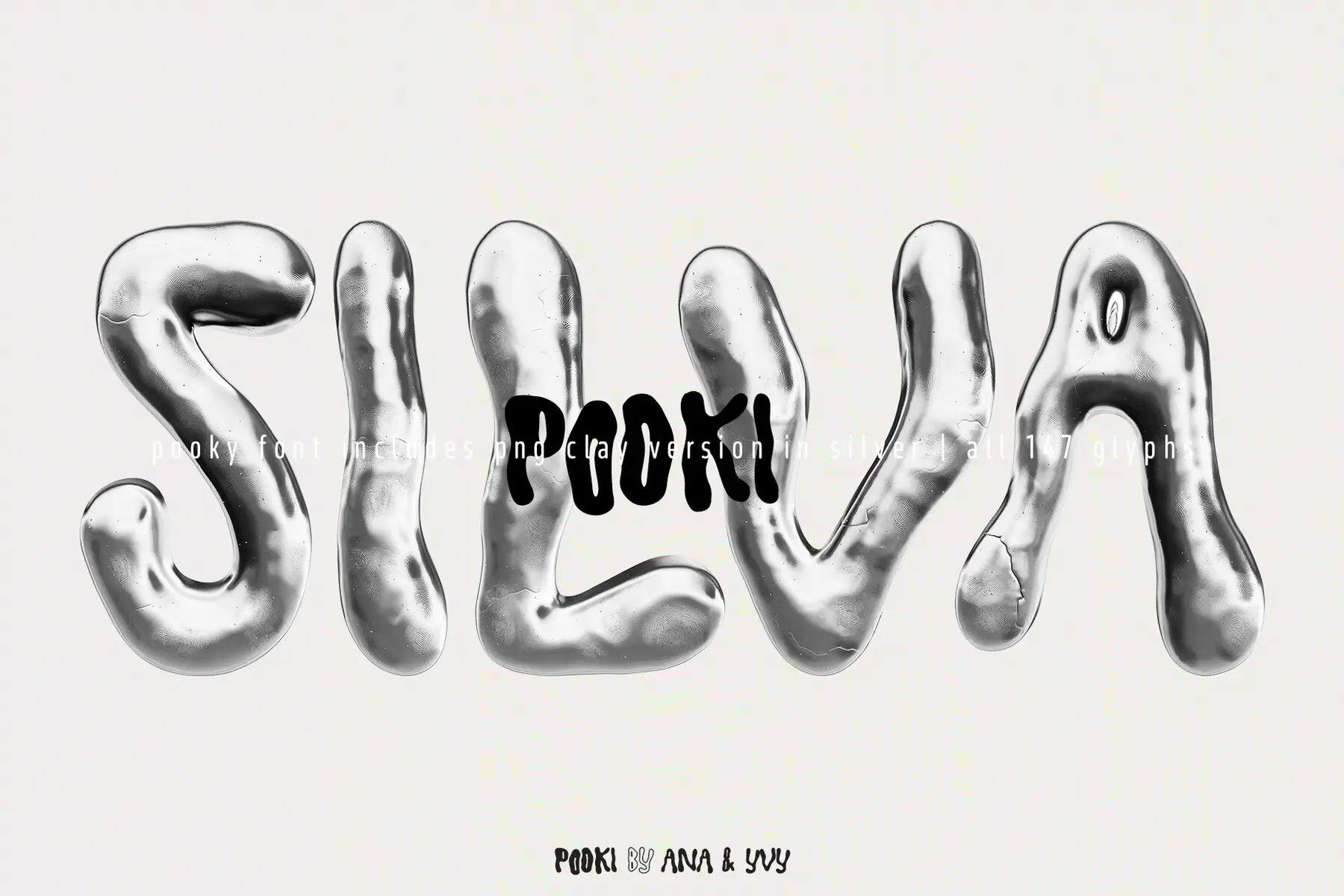 Pooki - Font Graphics Typography - YouWorkForThem