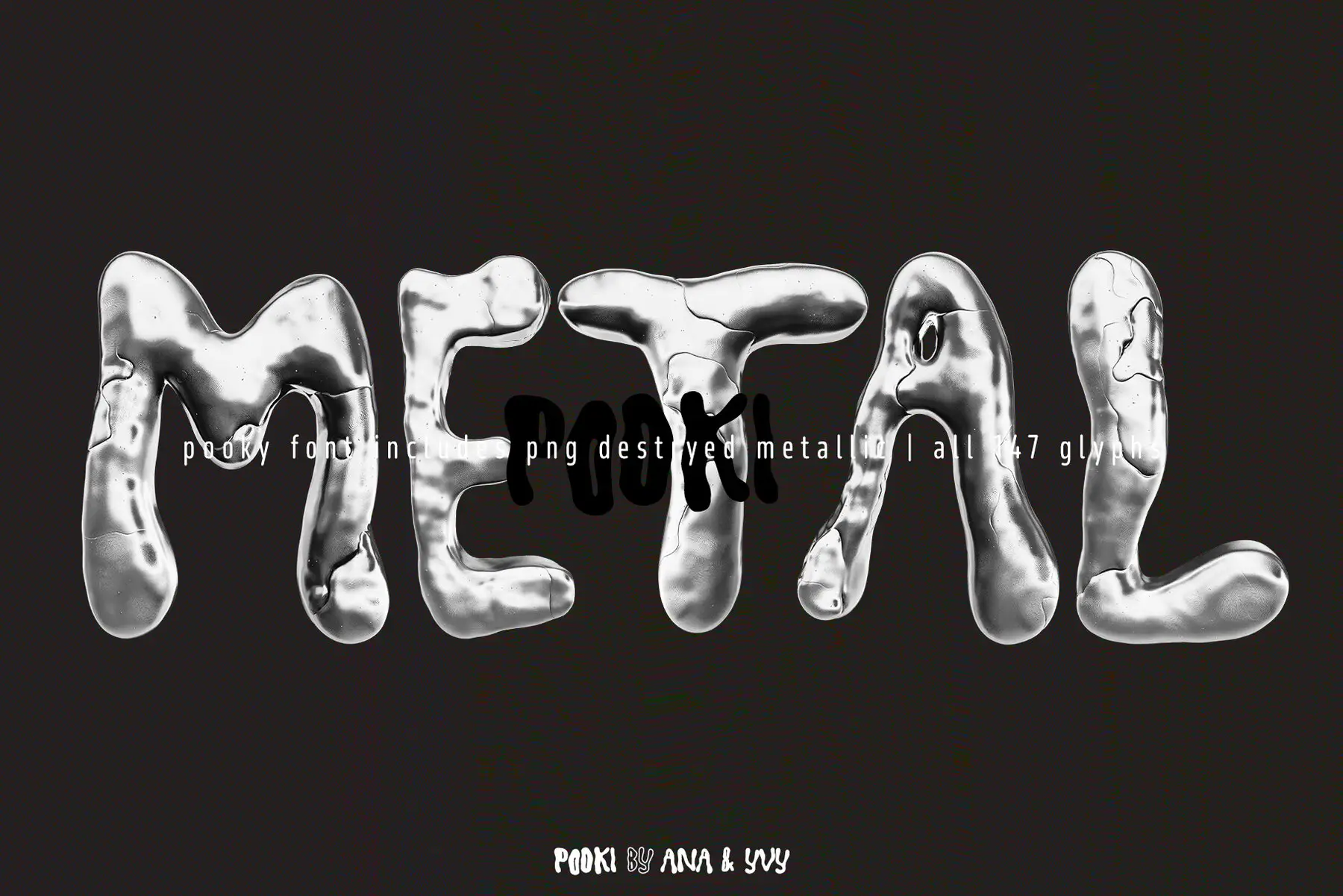 Pooki - Font Graphics Typography - YouWorkForThem