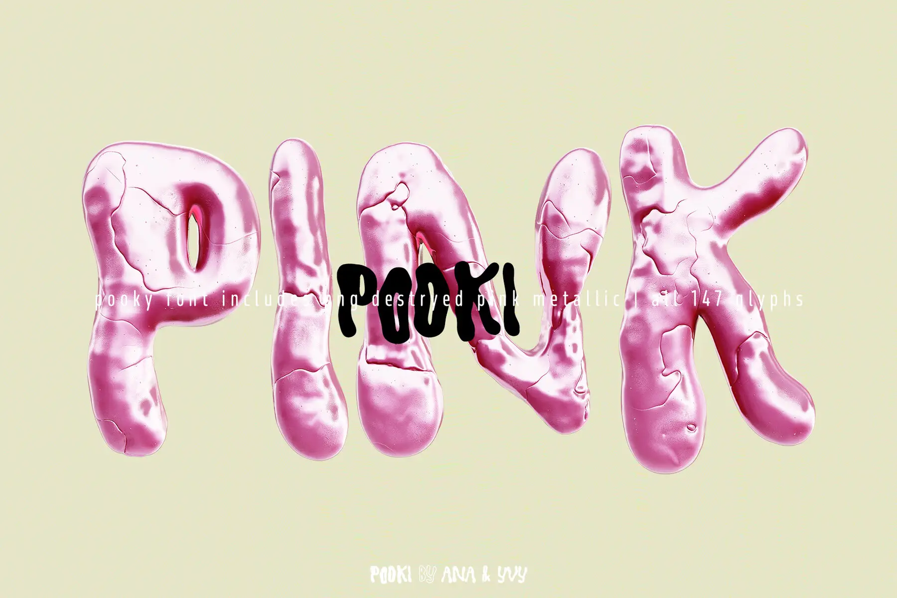Pooki - Font Graphics Graphics - YouWorkForThem