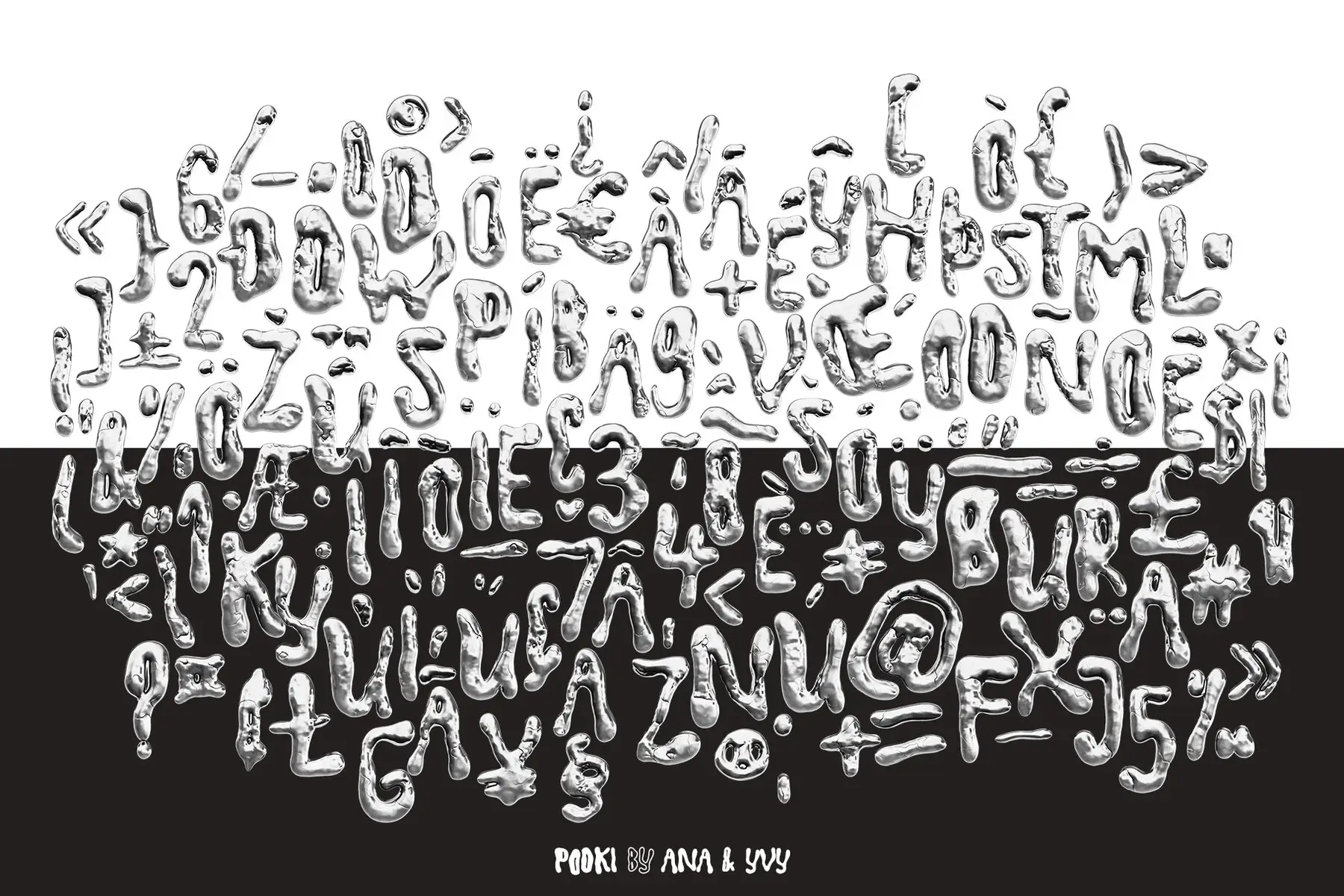 Pooki - Font Graphics Graphics - YouWorkForThem