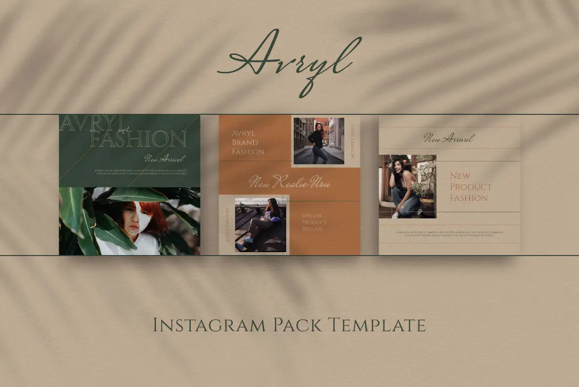 Avryl Story Feed Instagram Template Graphics - YouWorkForThem