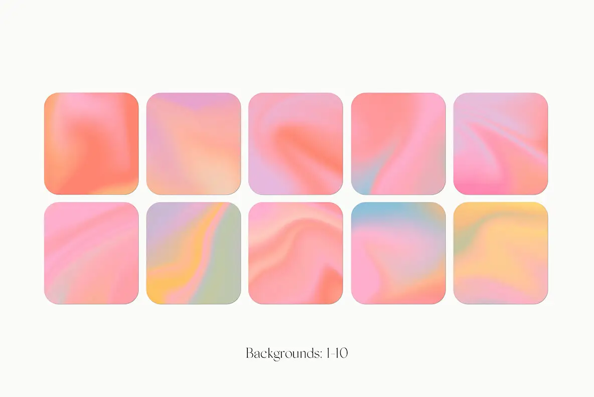 Groovy Liquid Grainy Gradient Textures Backgrounds Graphics ...