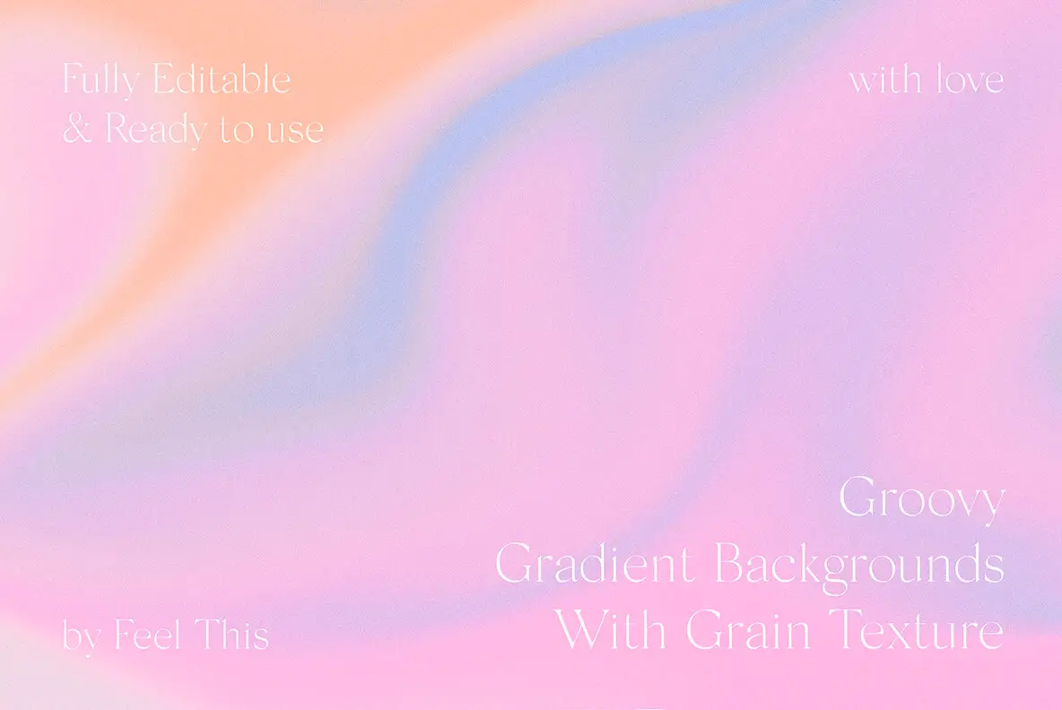 Groovy Liquid Grainy Gradient Textures Backgrounds Graphics ...