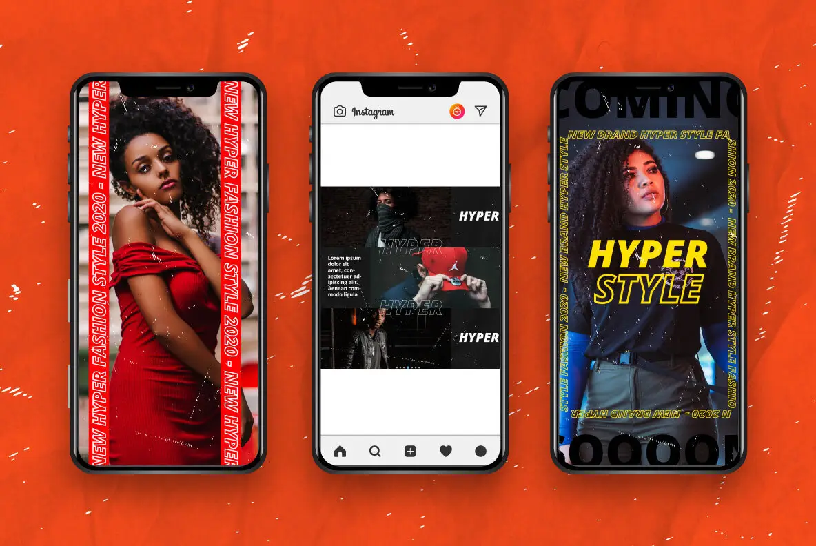 Hyper Story Feed Instagram Template Graphics - YouWorkForThem