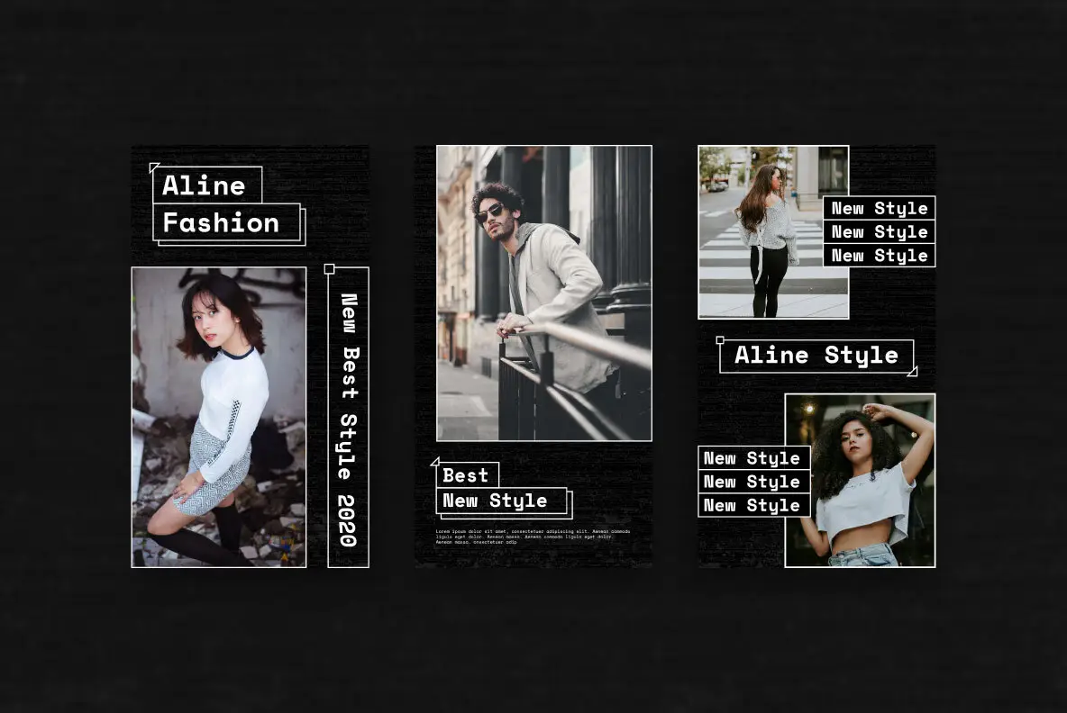 Aline Story Feed Instagram Template Graphics - YouWorkForThem