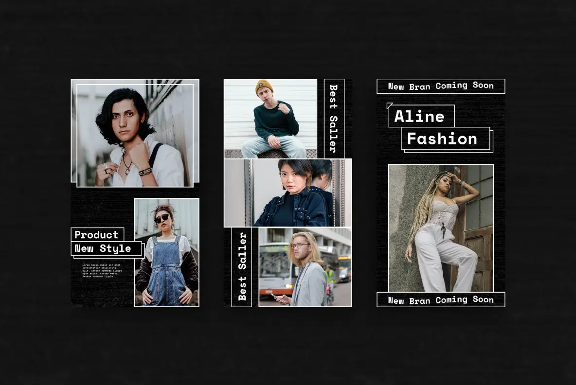 Aline Story Feed Instagram Template Graphics - YouWorkForThem