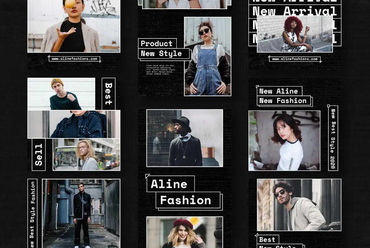 Aline Story Feed Instagram Template Graphics - YouWorkForThem