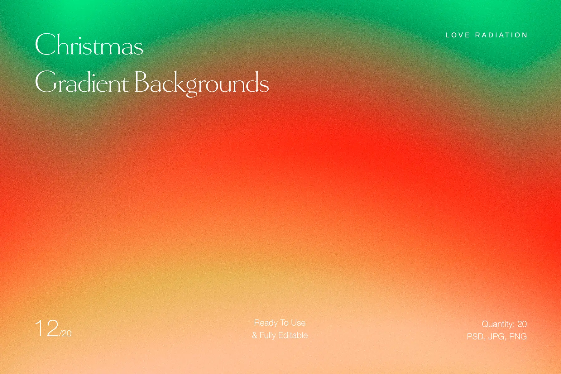 Christmas Abstract Festive Grainy Gradient Backgrounds PSD Graphics ...